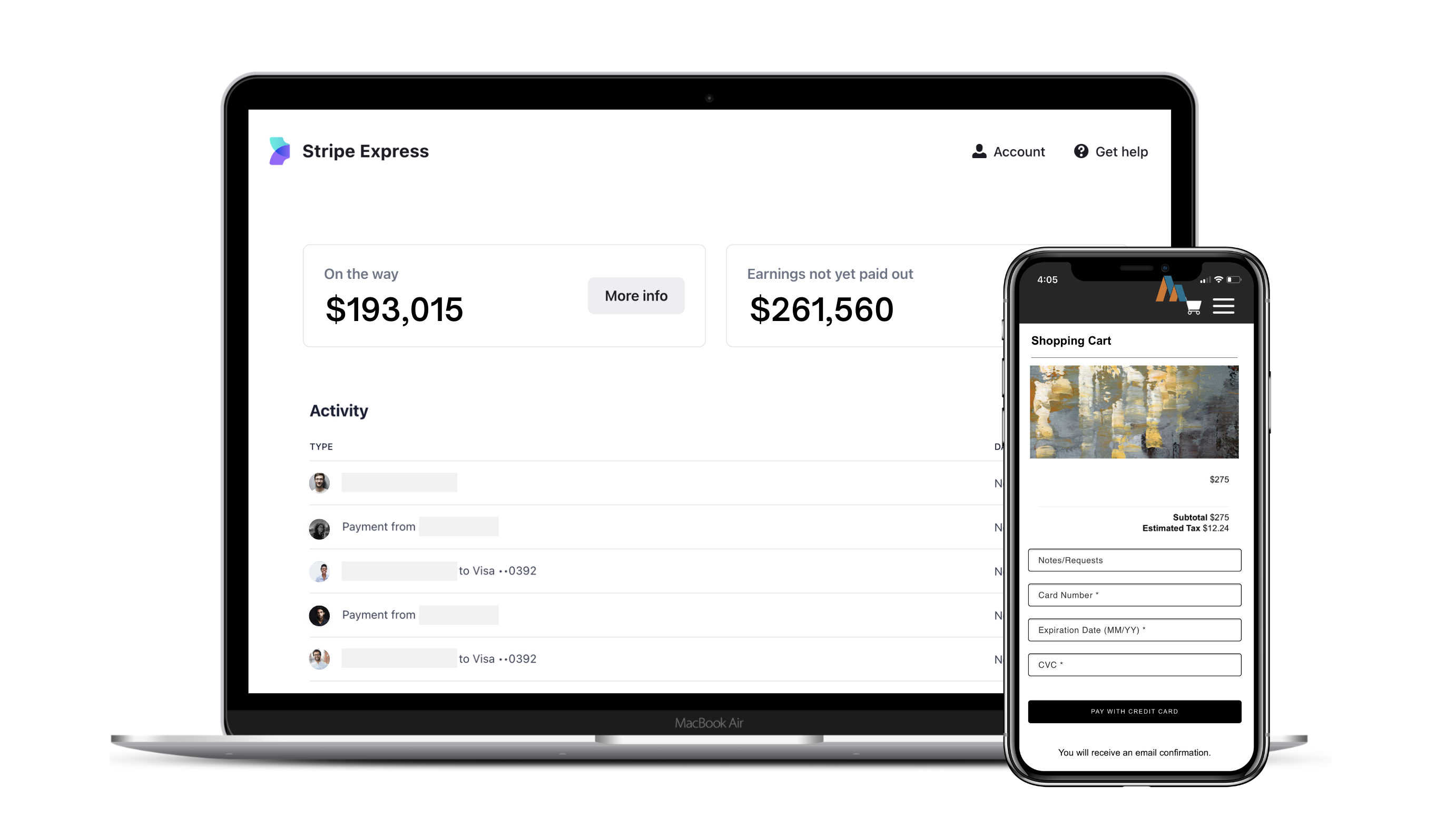 Stripe Dashboard | ArtCloud Manager